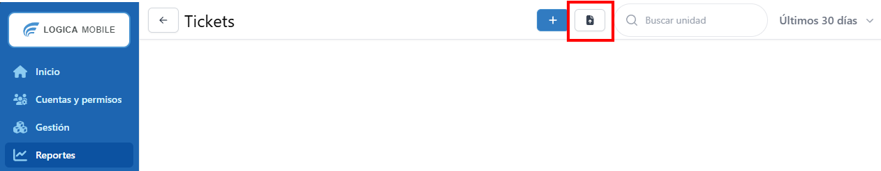Importar tickets - Documentación
